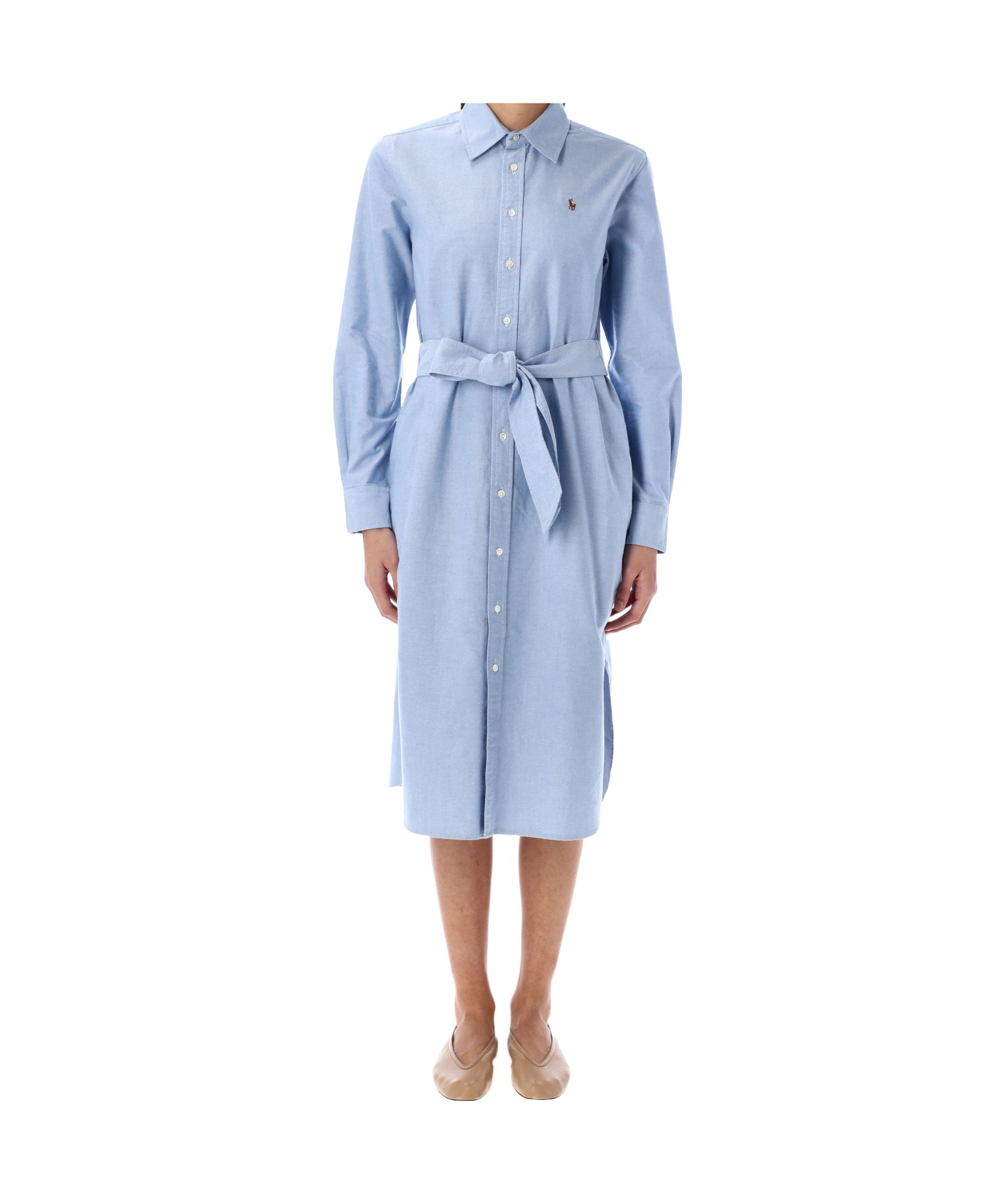 RALPH LAUREN Ralph Lauren Polo Belted Oxford Shirtdress